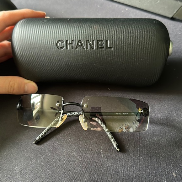 CHANEL | Accessories | Chanel Cc Rimless Sunglasses | Poshmark
